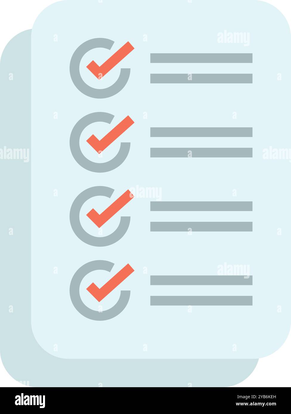Simple checklist icon is showing the concept of task management and ...