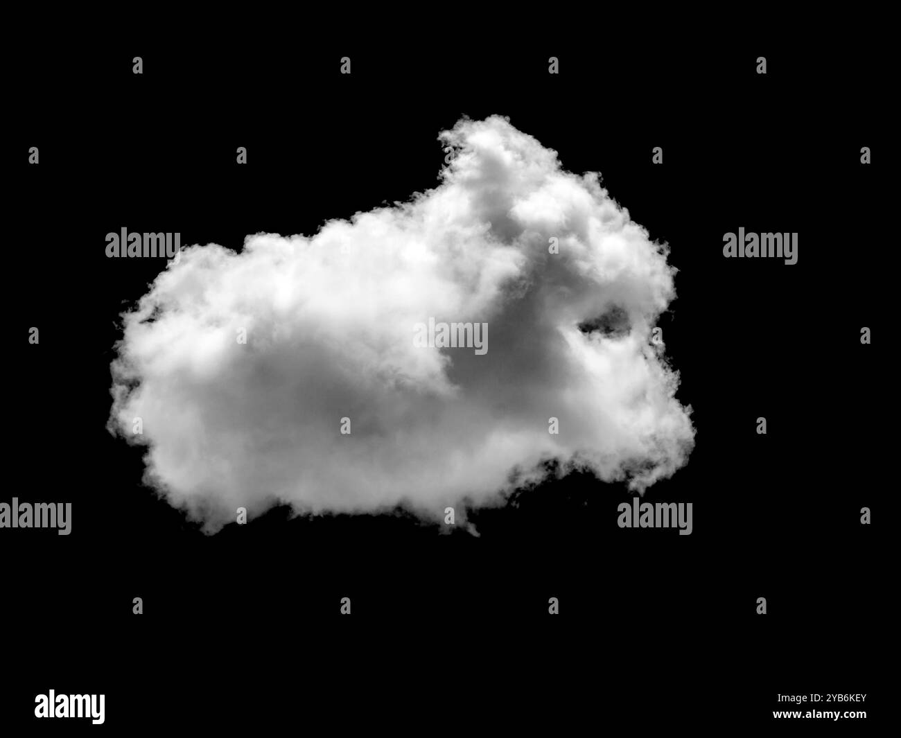 White cloud isolated on a black background, Real cloud photo, Separate ...