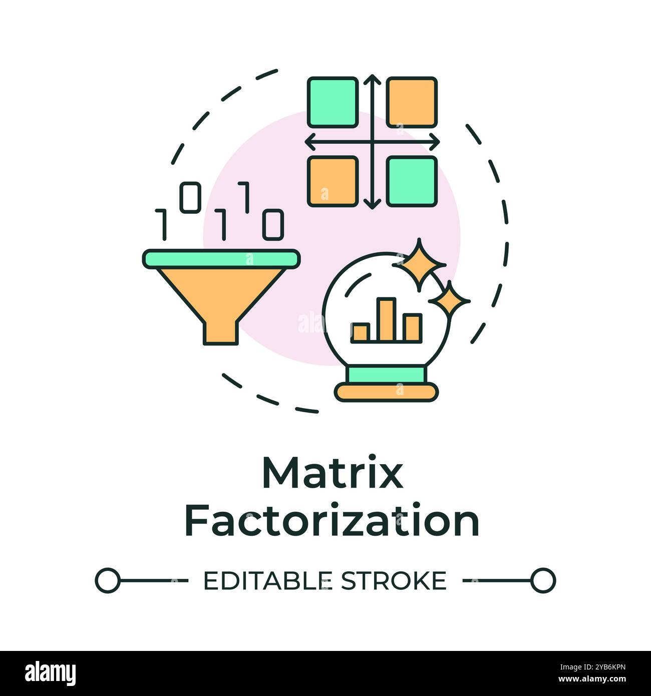 Matrix factorization Stock Vector Images - Alamy