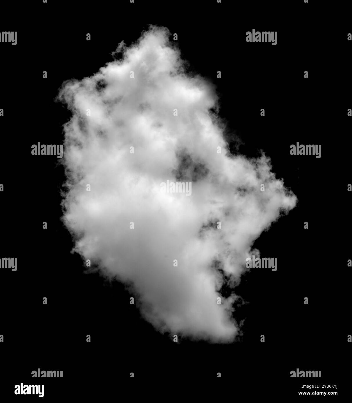 White cloud isolated on a black background, Real cloud photo, Separate ...