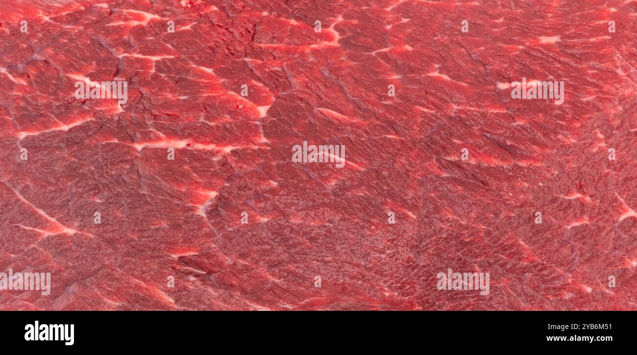 Macro shot Beef steak surface. Raw Steak texture background. The raw ...
