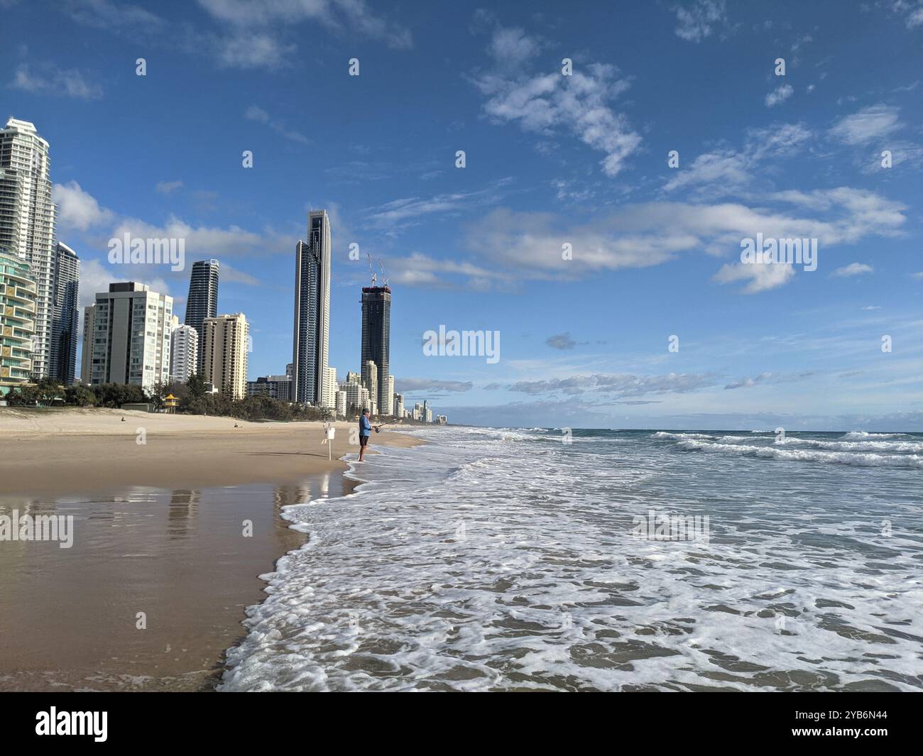 the gold coast beach cityscape queensland australia Stock Photo - Alamy