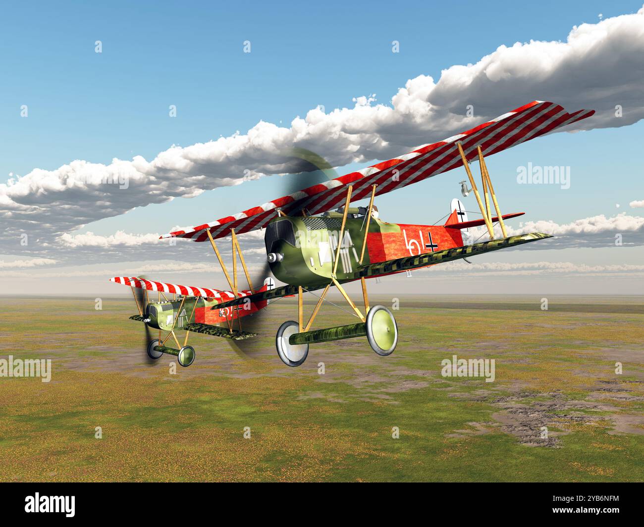 German fighter planes of World War I Stock Photo - Alamy