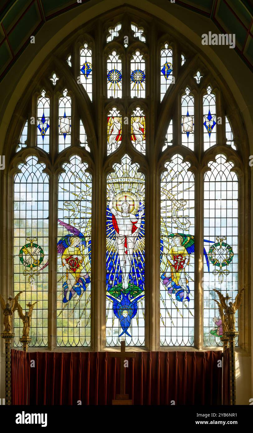 Stained glass window church of Saint Peter and Saint Paul, Northleach ...