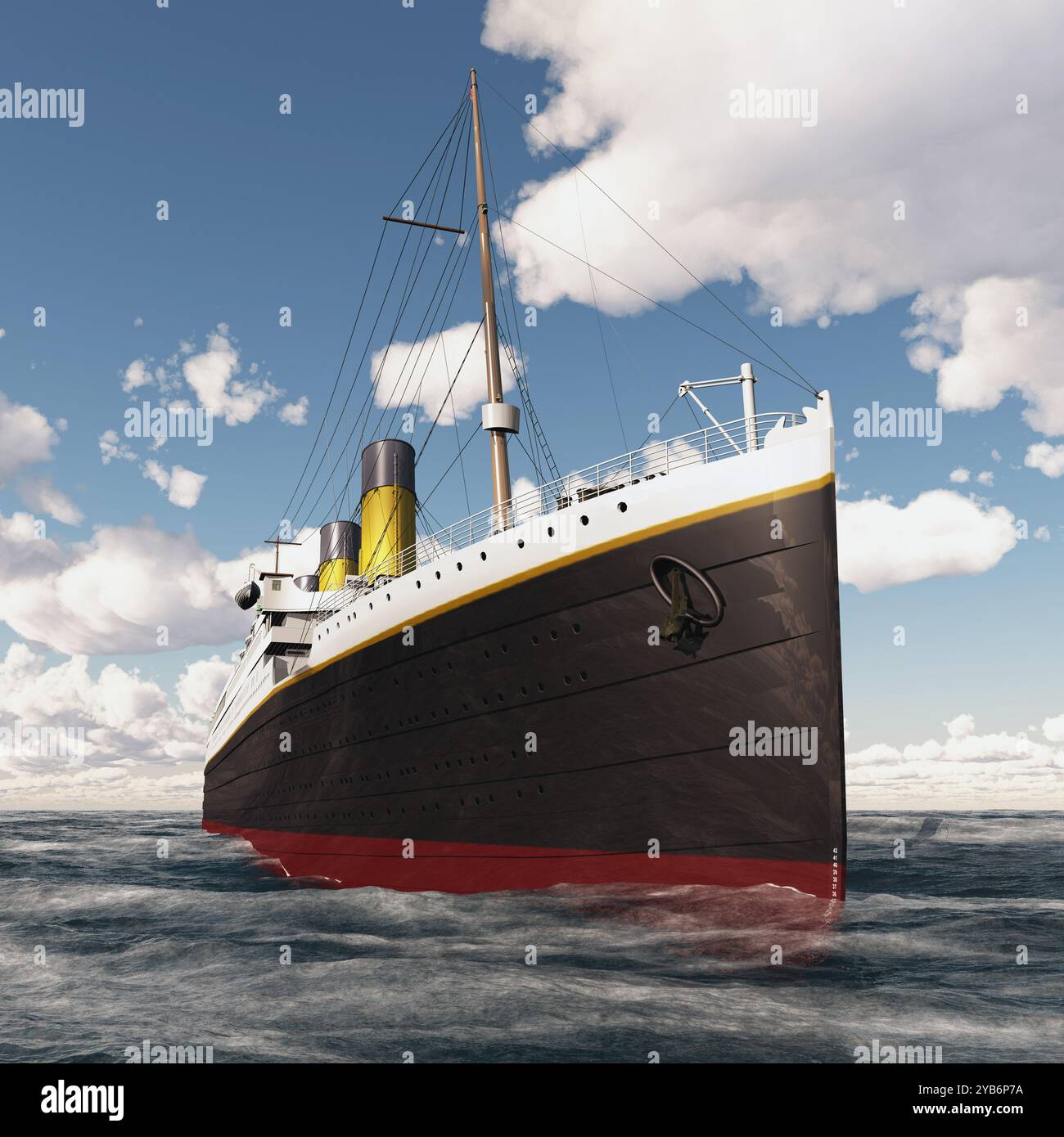 Historic passenger ship RMS Titanic on the high seas Stock Photo - Alamy