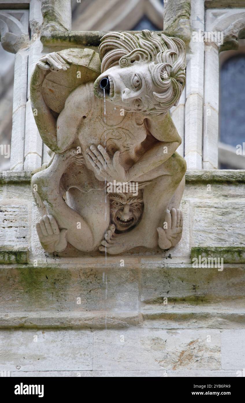 Gargoyle holding a cheese, to represent the Cheese Rollers of ...