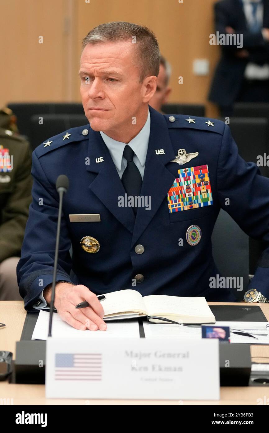 United States Air Force Major General Ken Ekman attends a Ministerial ...