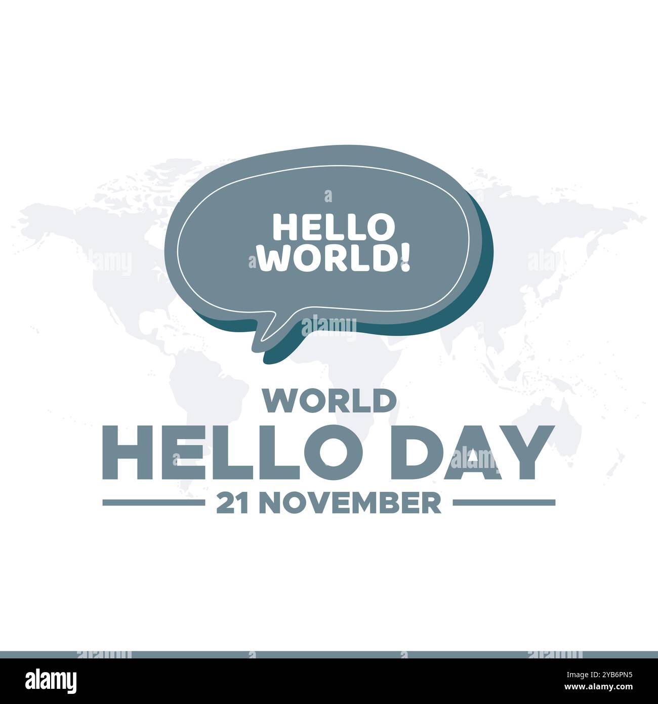 World Hello Day, World Hello Day Vector Illustration, Background ...