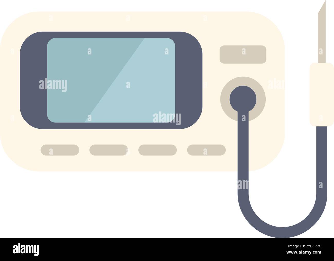 Digital oscilloscope is measuring electrical signals in circuit board ...