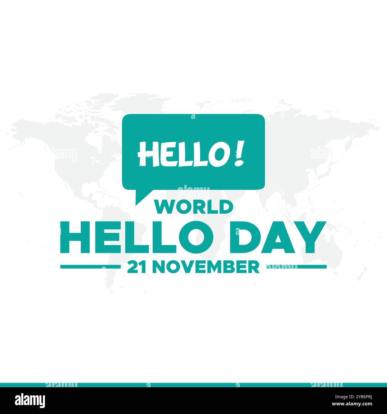 World Hello Day, World Hello Day Vector Illustration, Background ...