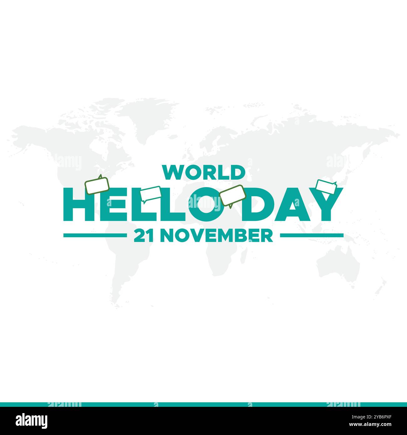 World Hello Day, World Hello Day Vector Illustration, Background ...