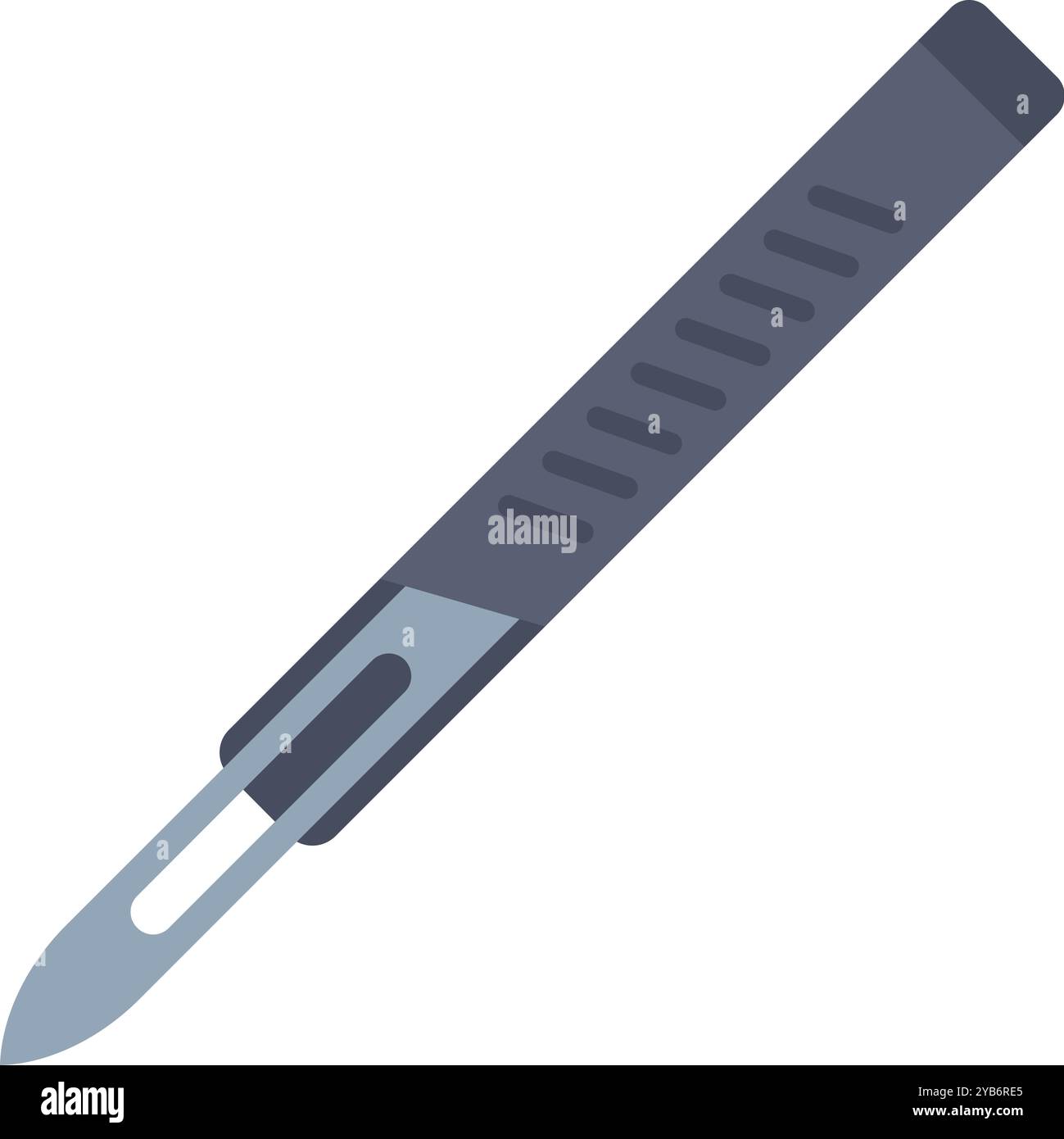 Vector illustration of a scalpel lying isolated on a white background ...