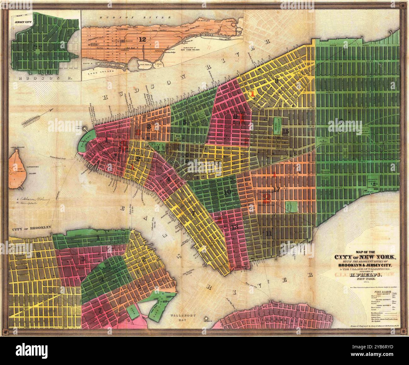 Vintage Digital New York City Map Printable Download Travel Poster ...