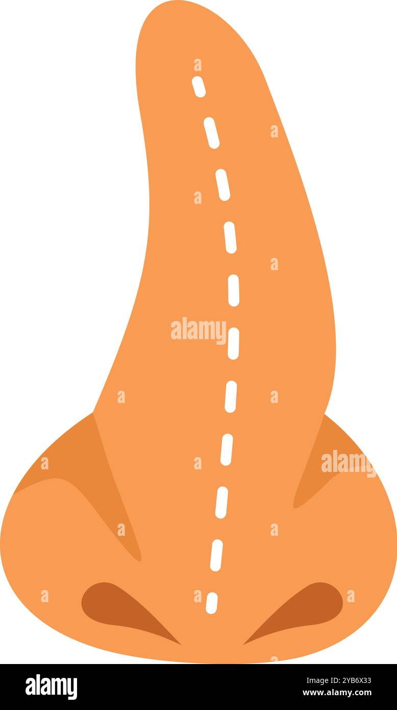 Nose surgery correction rhinoplasty showing the before view of a ...