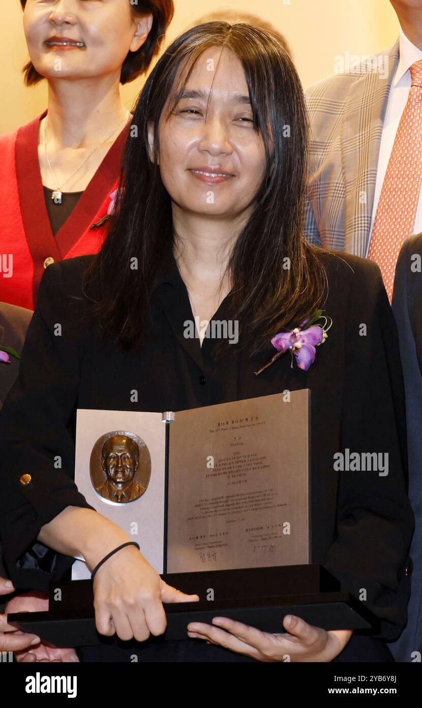 South Korean writer Han Kang, the winner of the 2024 Nobel Prize in ...