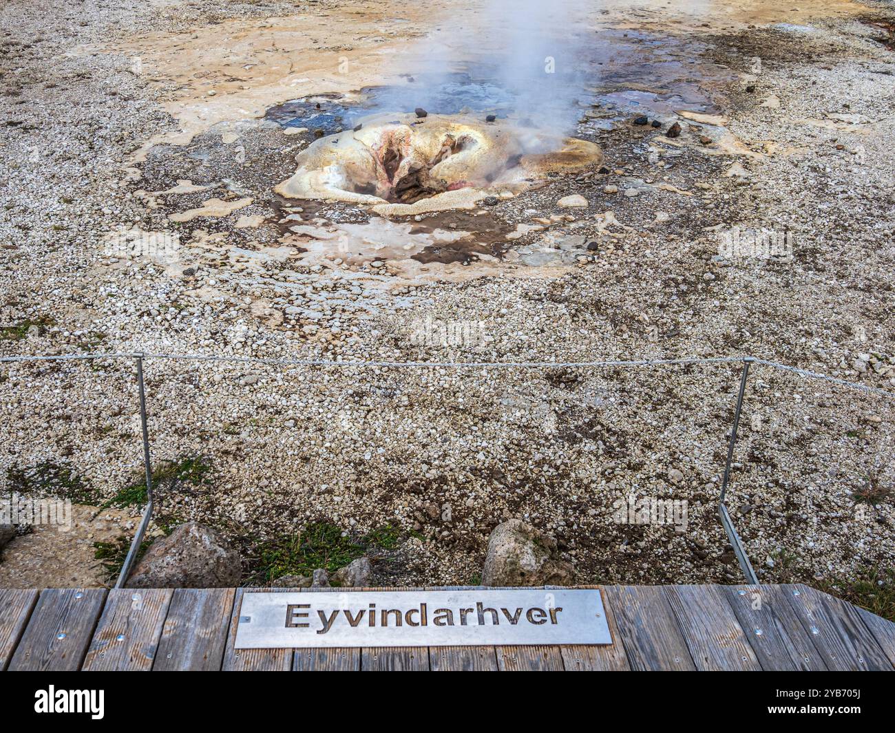 Hot spring Eyvindarhver, Hveravellir geothermal area, Iceland Stock ...