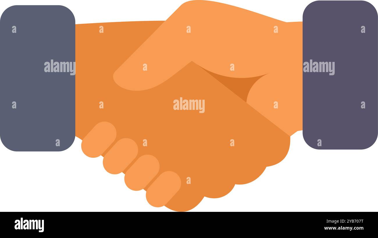 Two businessmen shaking hands, making a deal and closing a business ...