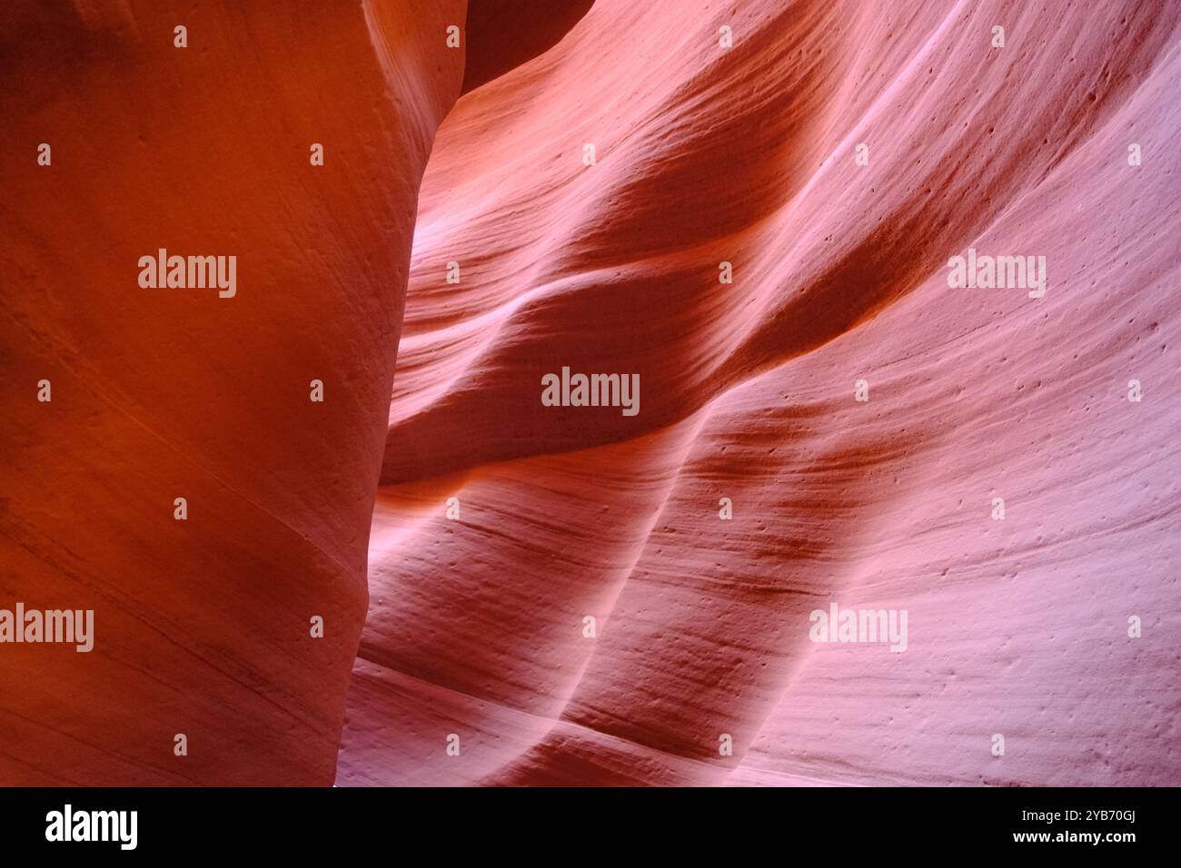 beautiful rock curve in Lower Antelope Canyon, Arizona, US Stock Photo ...