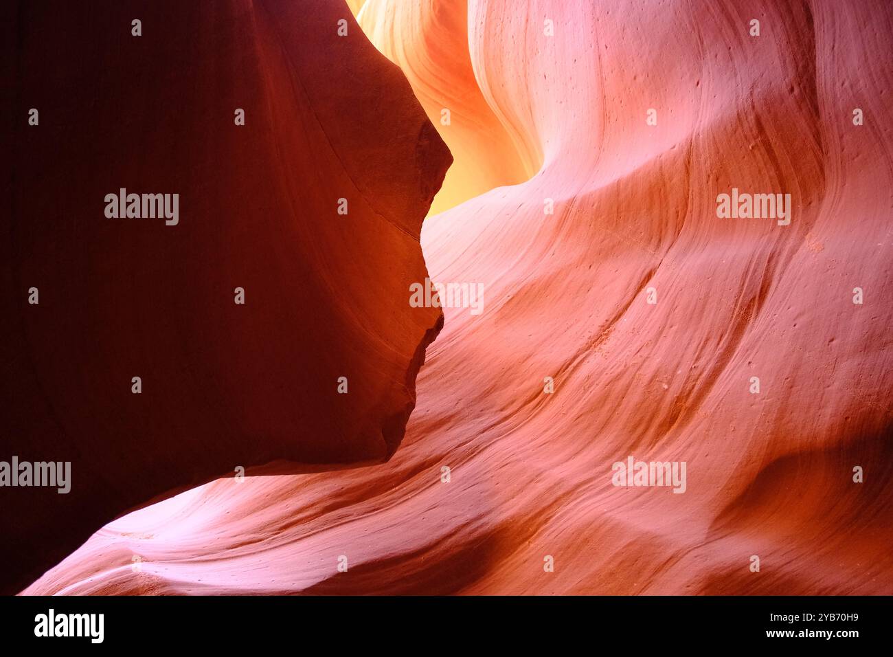 rock in amazing human face shape at Lower Antelope Canyon in Arizona ...