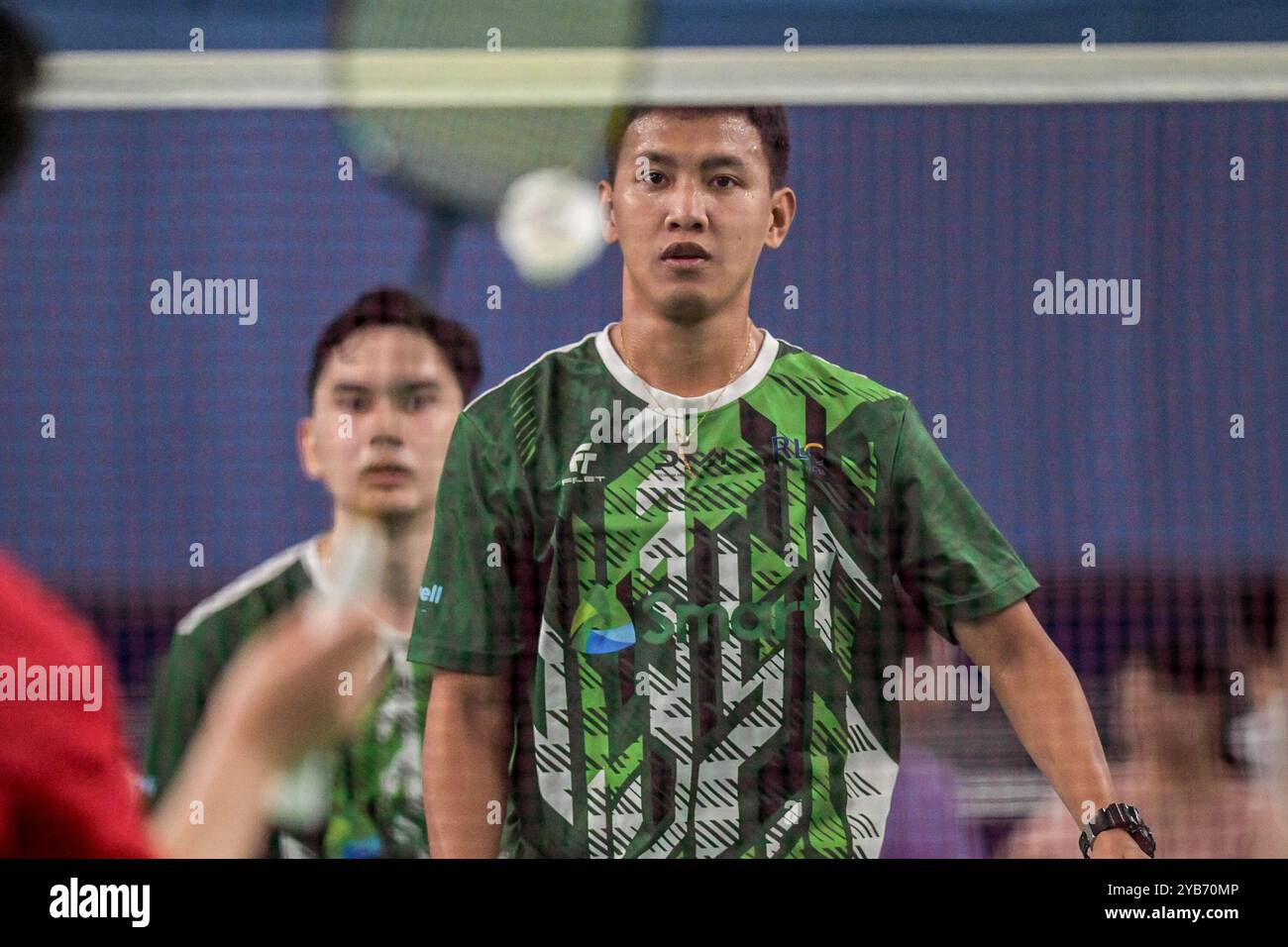 Alvin Morada (front) and Christian Bernardo (back) of Philippines seen ...