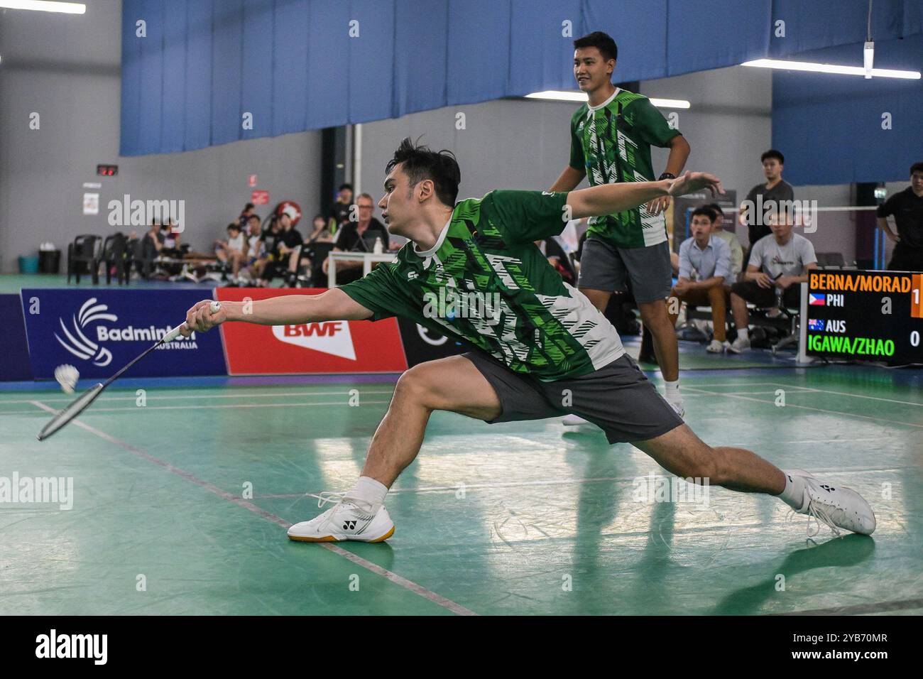 Alvin Morada (back) and Christian Bernardo (front) of Philippines seen ...