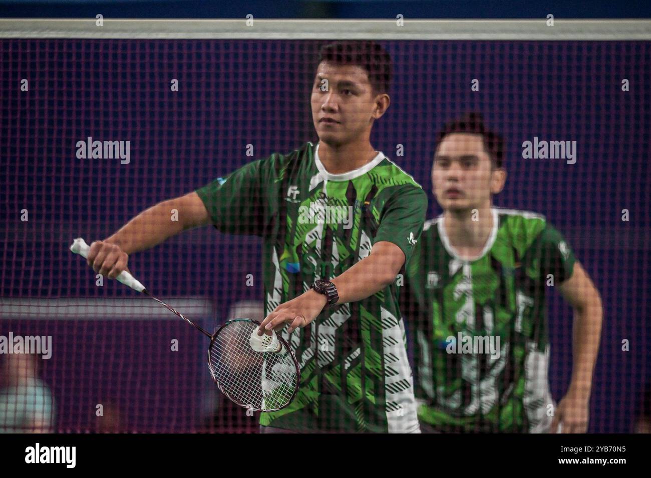 Alvin Morada (L) and Christian Bernardo (R) of Philippines seen in ...