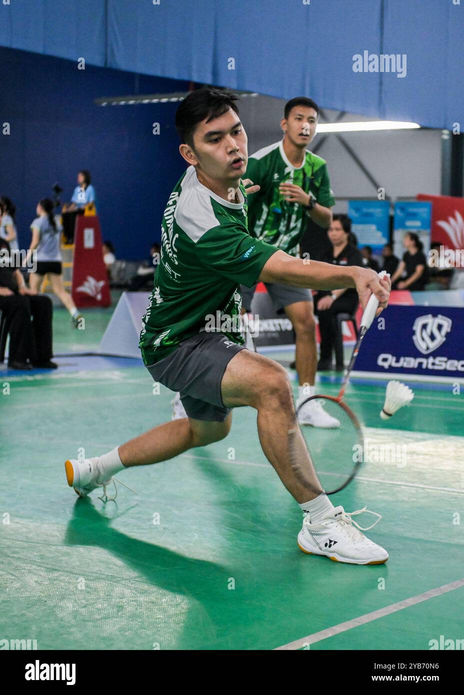 Alvin Morada (back) and Christian Bernardo (front) of Philippines seen ...