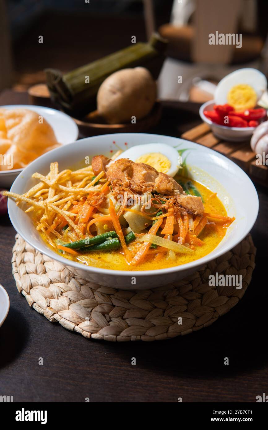 Nusantara gourmet cuisine expensive meals premium food Stock Photo - Alamy