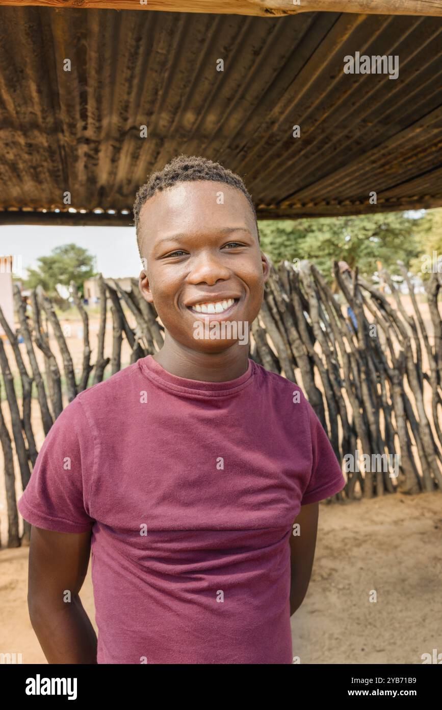 Portrait cheerful african young hi-res stock photography and images - Alamy