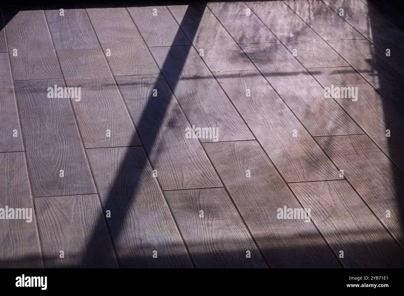 Warm rays of light filter through a window, creating beautiful patterns ...