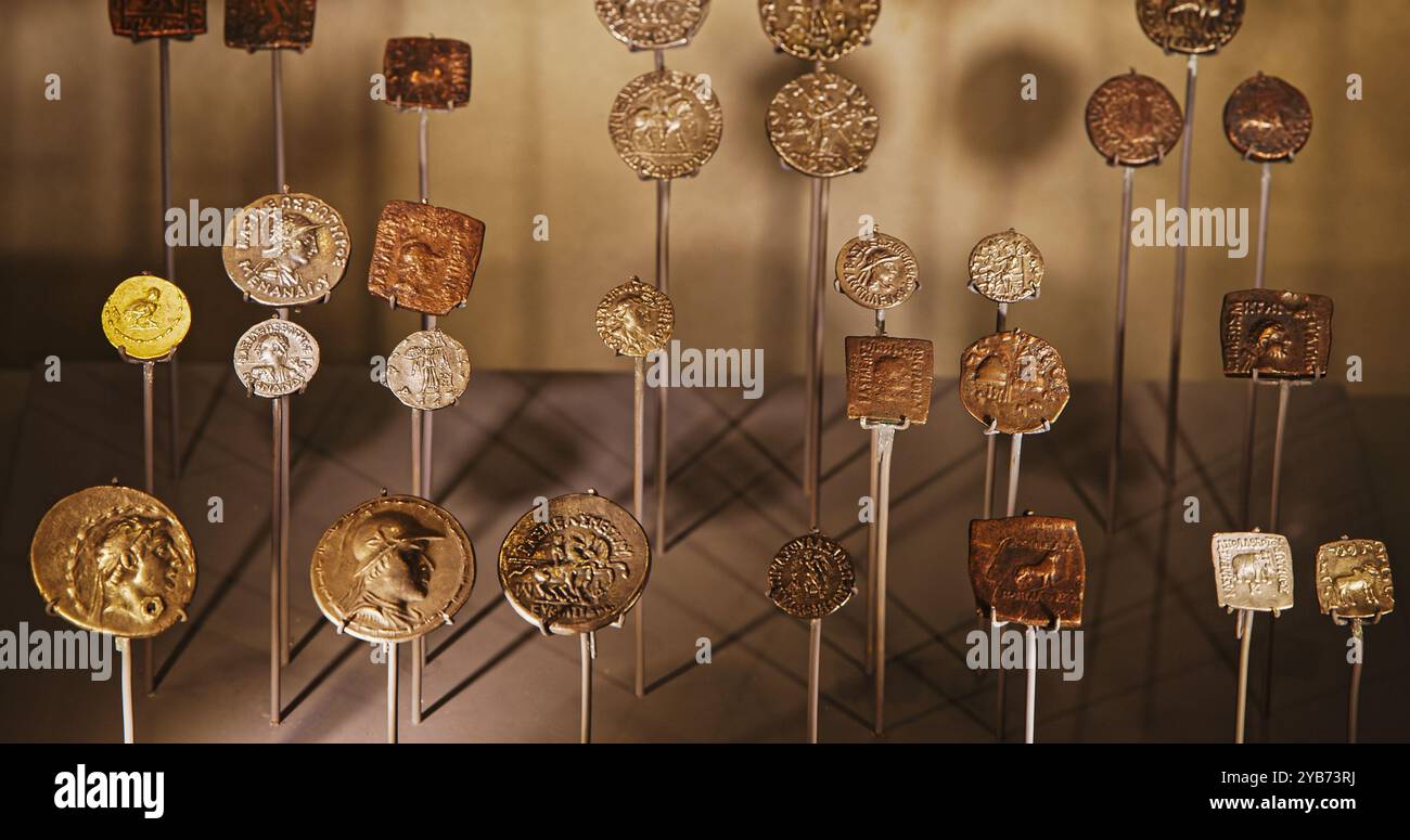 Set Of Old Indo-greek, Indo-scythian, Indo-parthian Coins. Indo-greek ...
