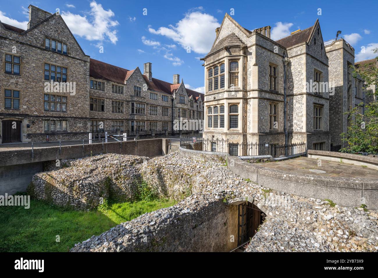 Ruins of Winchester Castle, Winchester, Hampshire, England, United ...