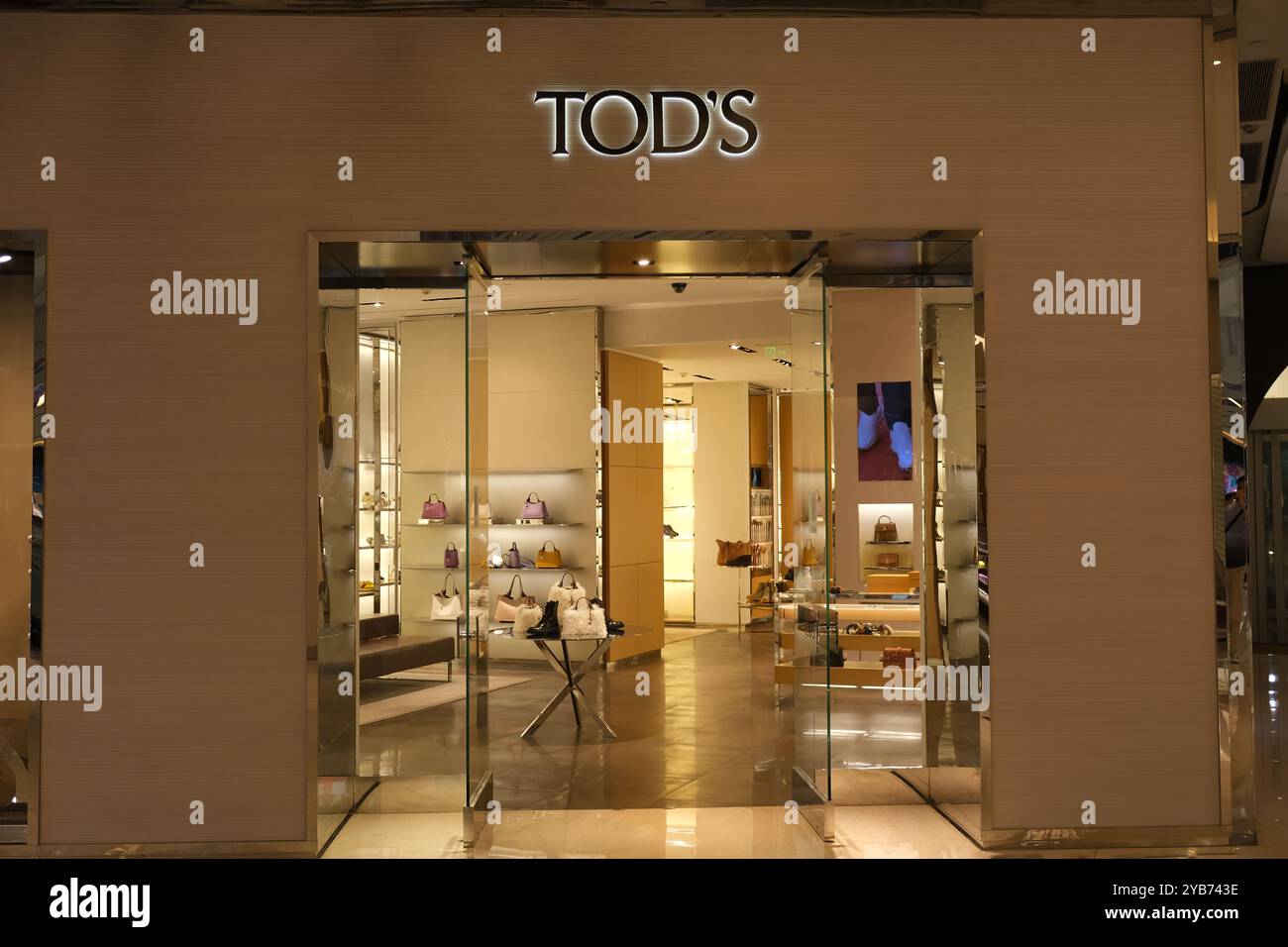 Shanghai,China-Nov.26th 2022: facade of Tod's retail store and sign ...