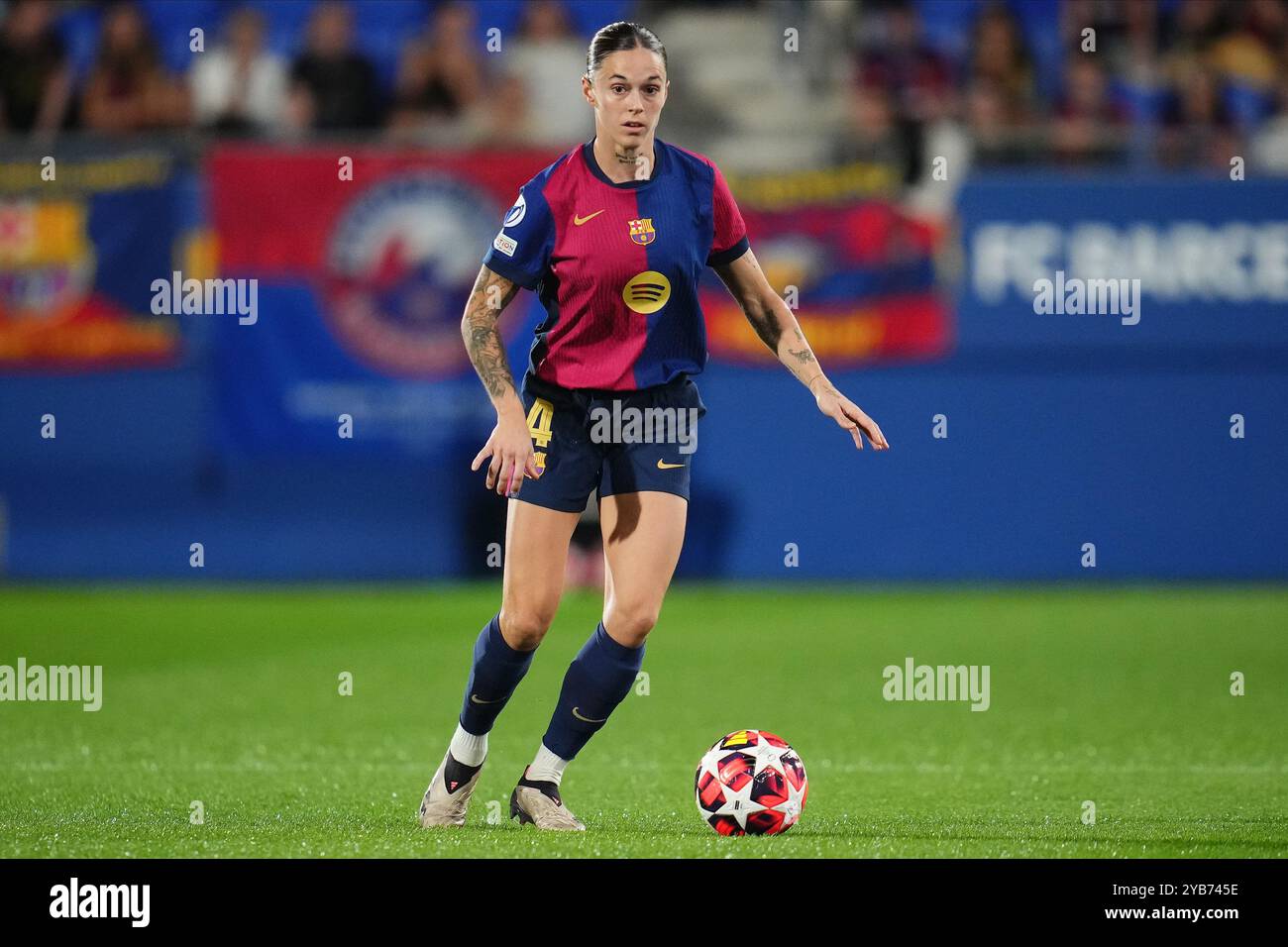 Maria Mapi Leon of FC Barcelona during the UEFA Women’s Champions ...