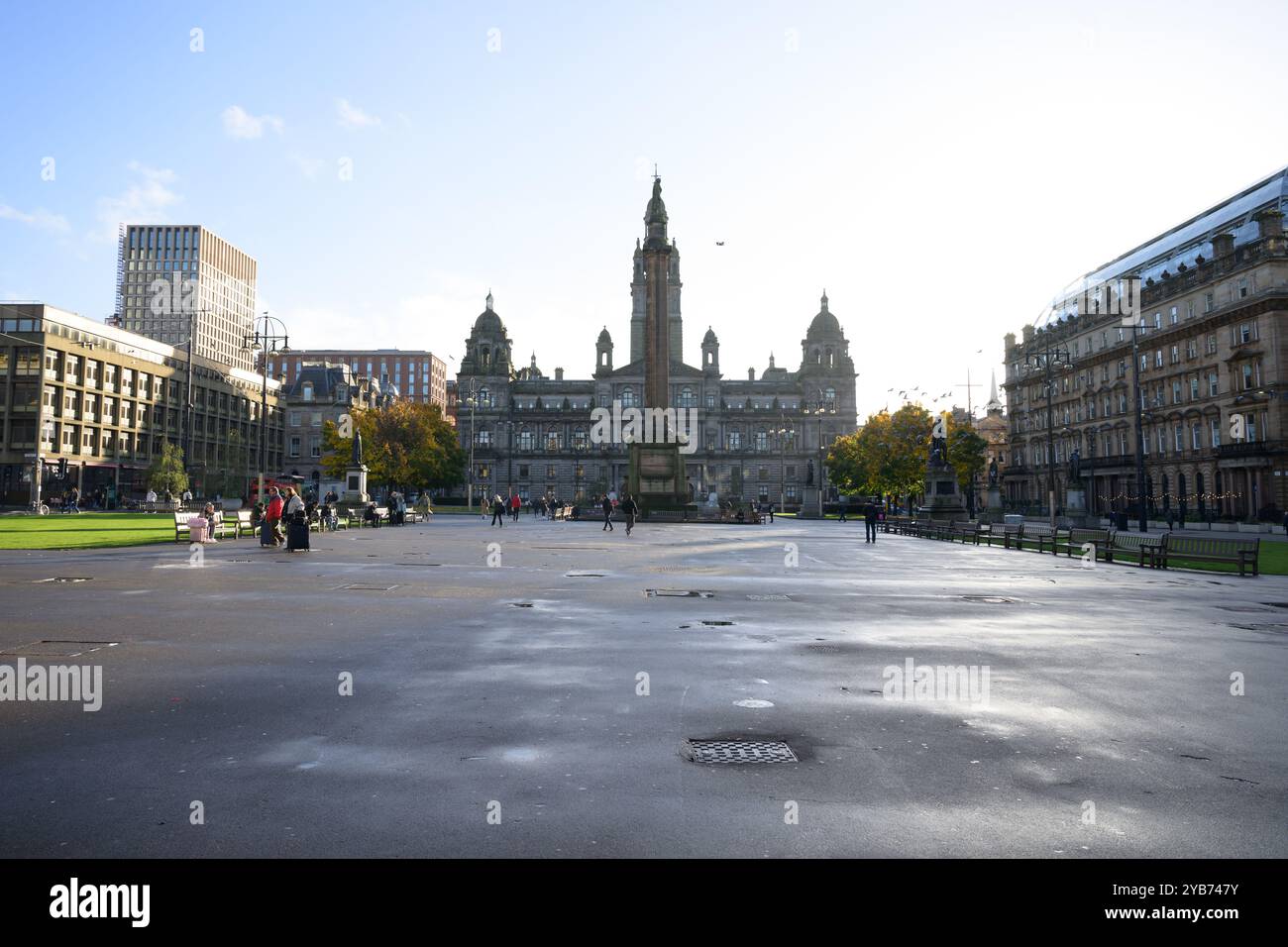 George Square in Glasgow City Centre which is due to get a major revamp ...