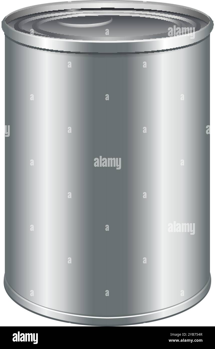 Realistic canned cap aluminum Stock Vector Images - Alamy