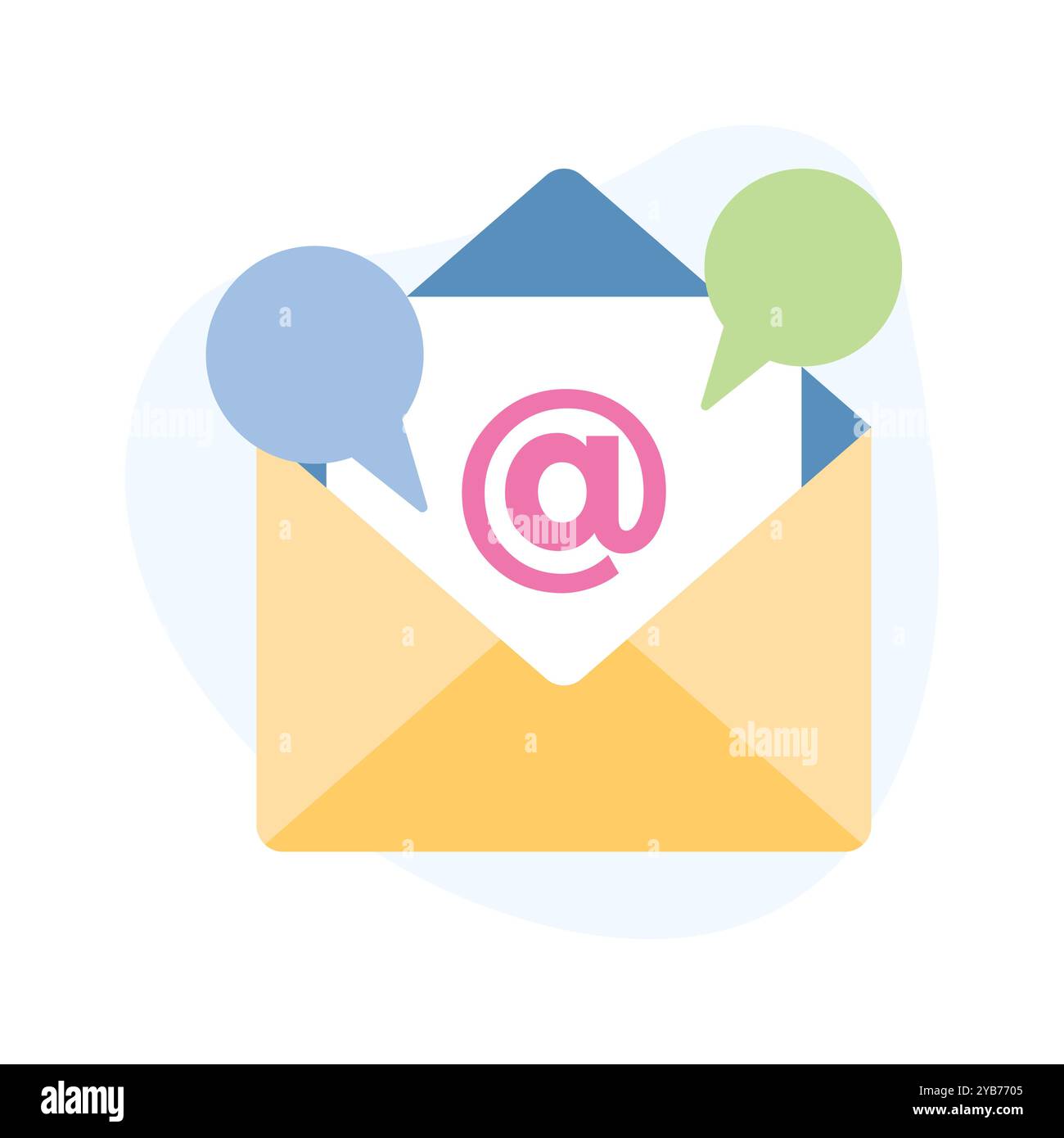 Letter inside envelope showing concept hi-res stock photography and ...