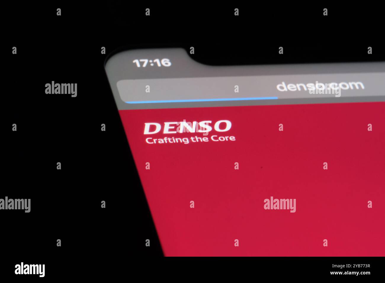 close up DENSO Corporation brand logo on official website Stock Photo ...