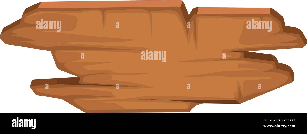 Old wooden plank cartoon board. Game element Stock Vector Image & Art ...