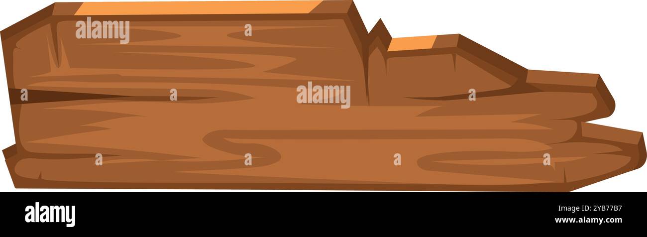 Cartoon wooden panel. Textured board. Plank sign Stock Vector Image ...