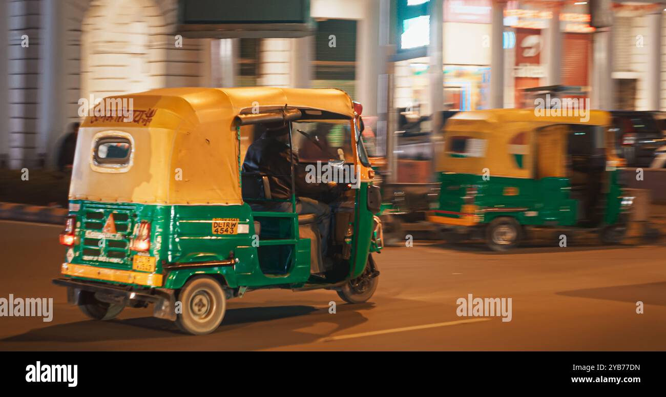 New Delhi, Delhi, India. Traffic On The Connaught Lane, Barakhamba ...