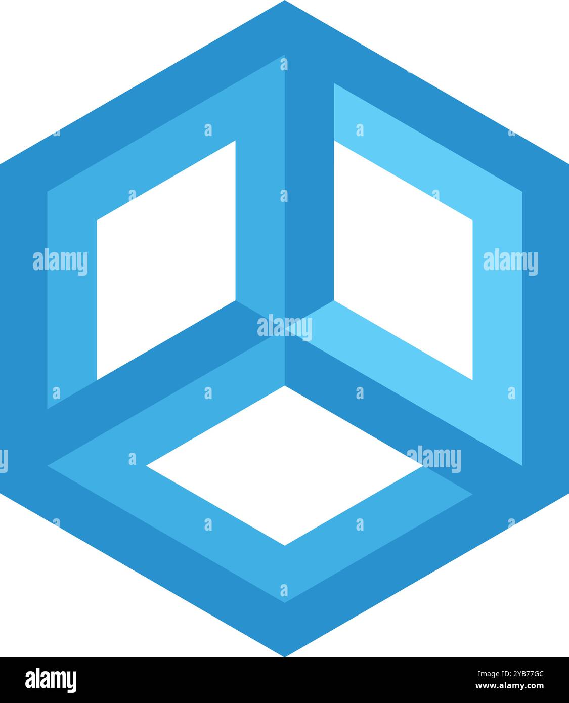 Cube illusion mark hi-res stock photography and images - Alamy