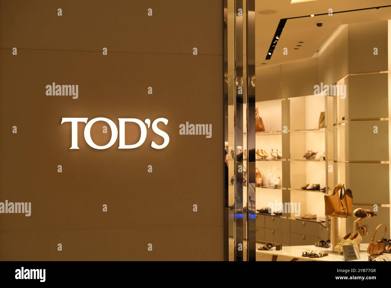 Shanghai,China-April 15th 2023: TOD'S retail store and brand logo ...