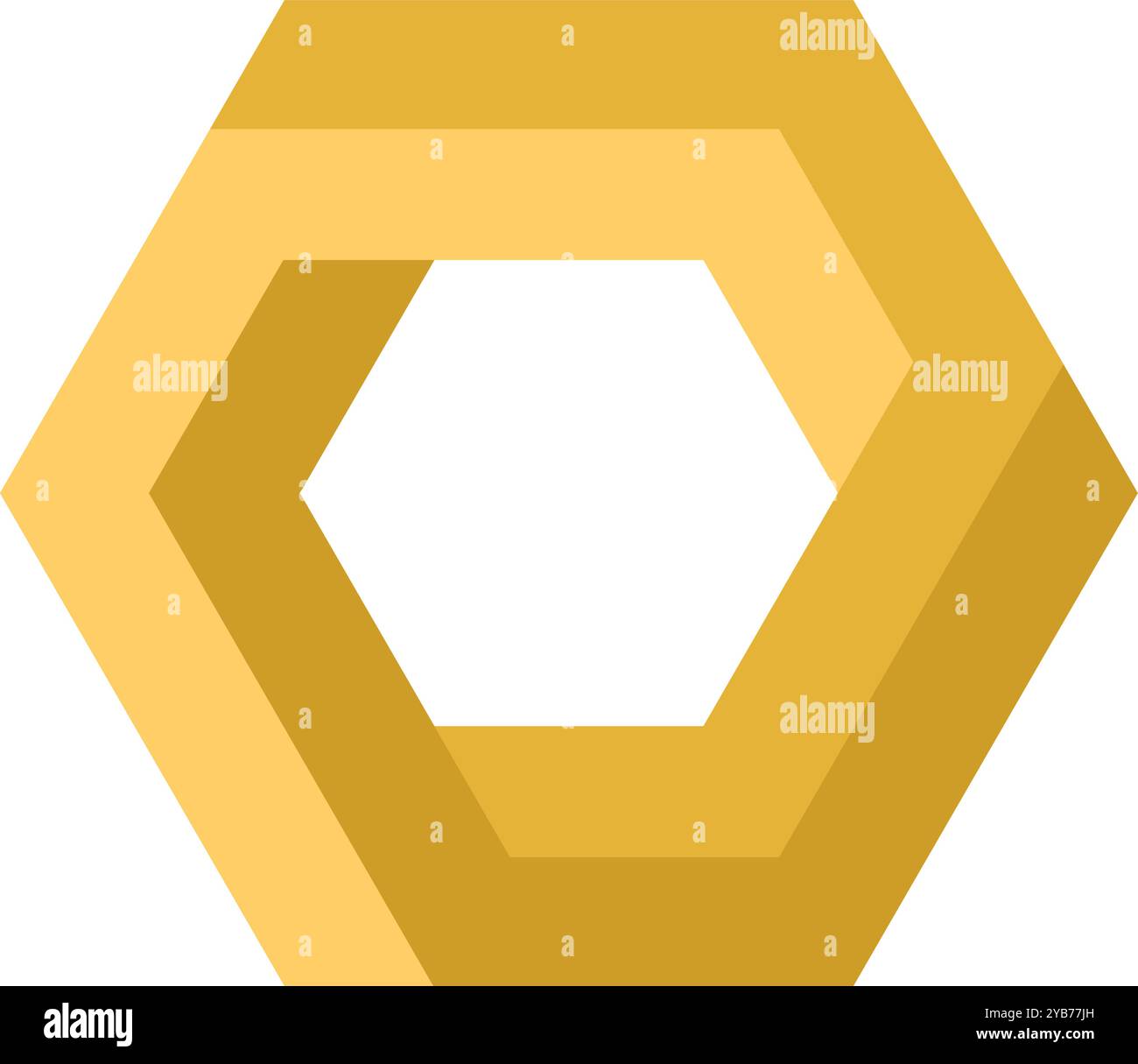 Geometric shape creative logo. Impossible illusion figure Stock Vector ...