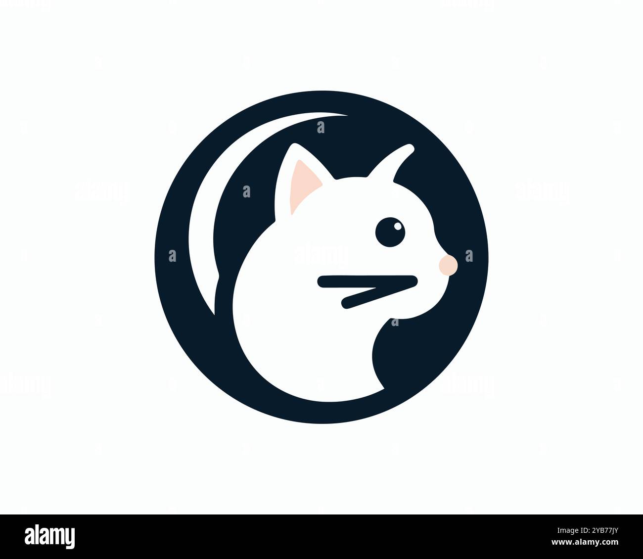 Logo cat heads hi-res stock photography and images - Alamy