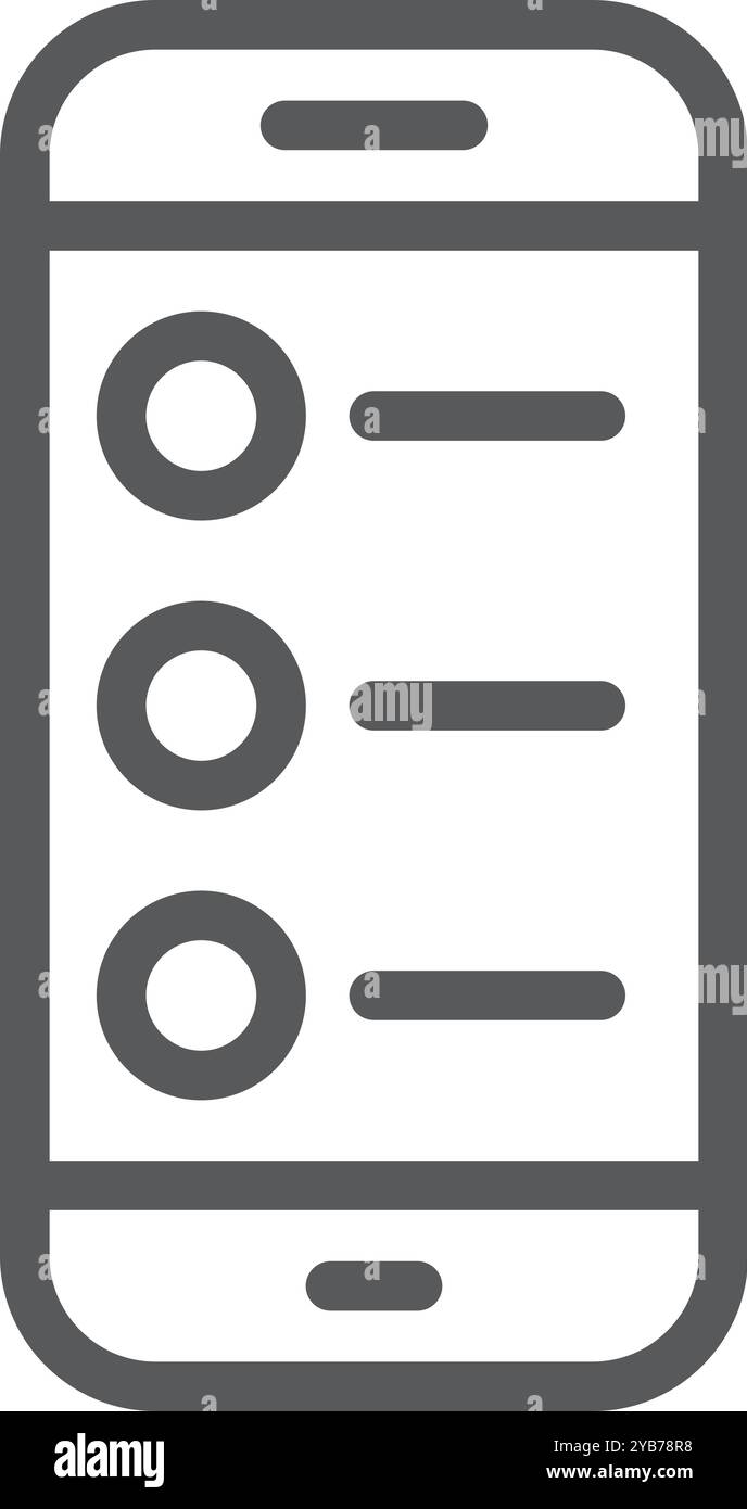 Digital document checklist online Cut Out Stock Images & Pictures - Alamy