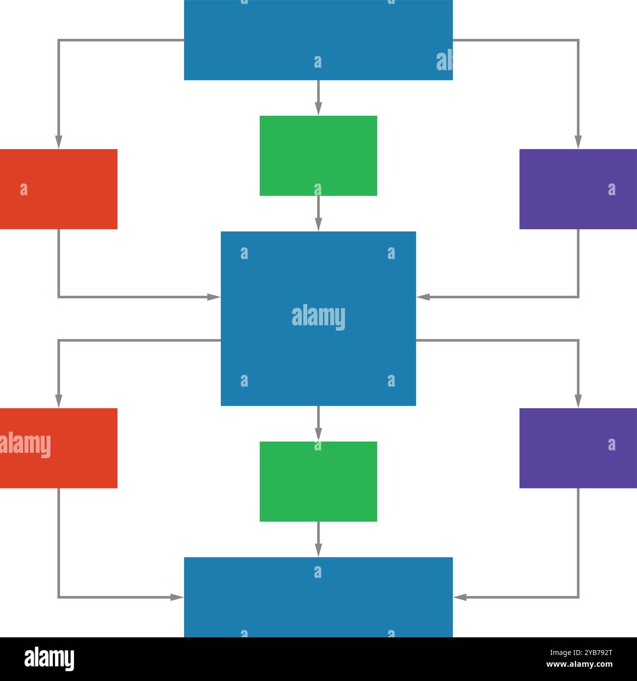 Color structure diagram. Square block for business flow Stock Vector ...