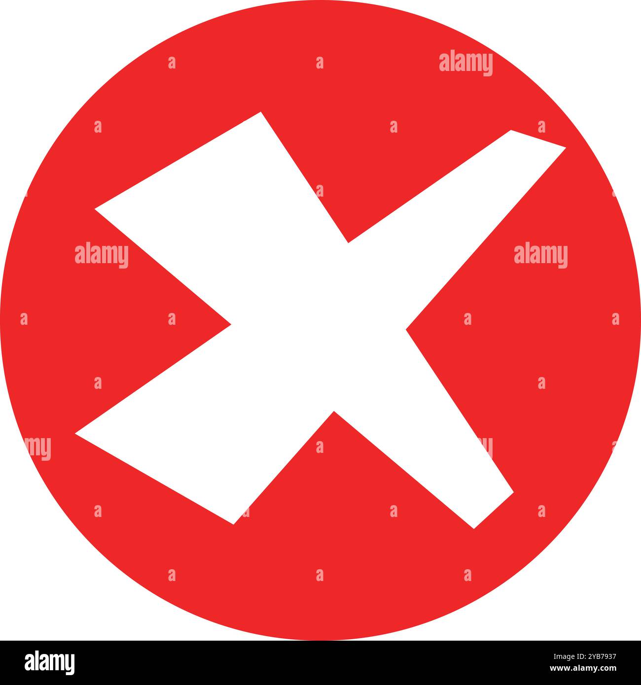Close button. Red cross symbol. Cancel sign Stock Vector Image & Art ...