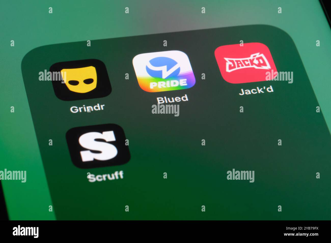 App blued gay hi-res stock photography and images - Alamy