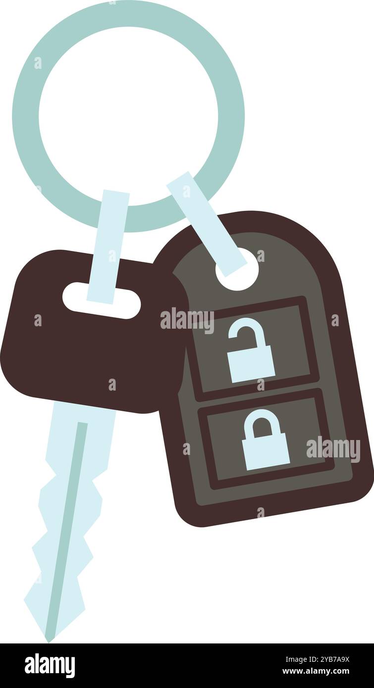 Car keys color icon. Rent or ownership symbol Stock Vector Image & Art ...